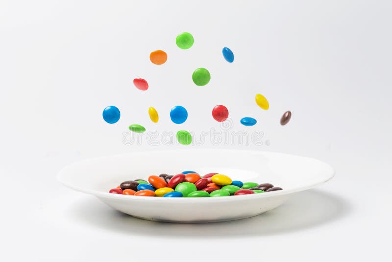 Colorful chocolate beans stock photo. Image of full - 140393030