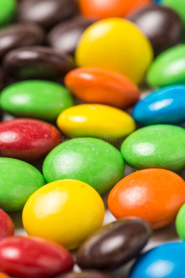 Colorful chocolate beans stock image. Image of dessert - 140393261