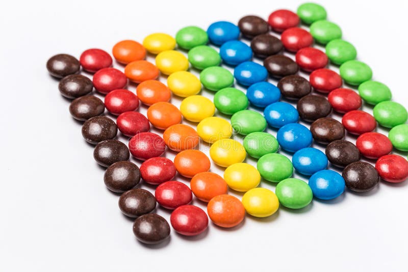 Colorful chocolate beans stock photo. Image of closer - 140393456