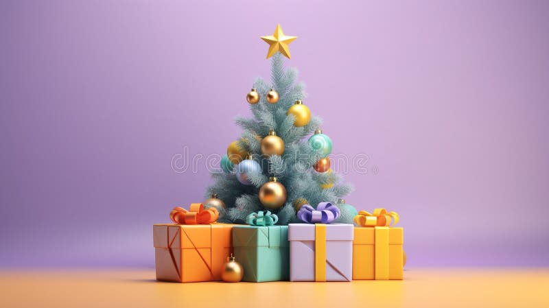 Colorful Christmas Background Stock Illustration - Illustration of ...