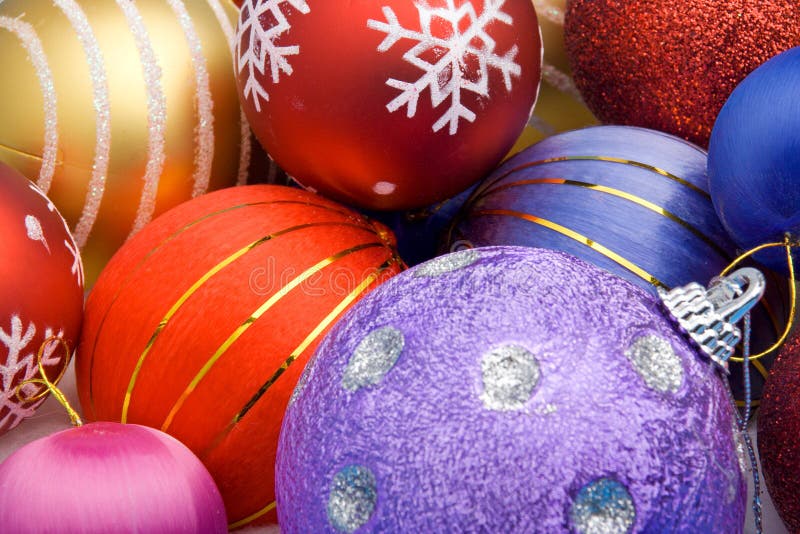 Colorful Christmas balls stock photo. Image of balls, xmas - 1512950