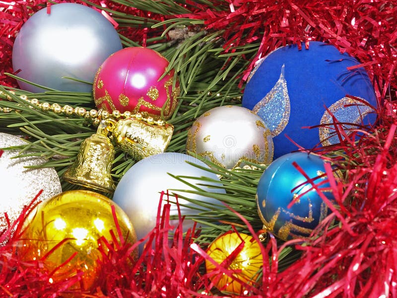 Colorful Christmas balls. stock photo. Image of color - 17124714