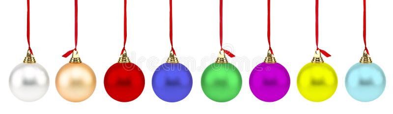 Colorful Christmas Balls stock image. Image of festivity - 6736739