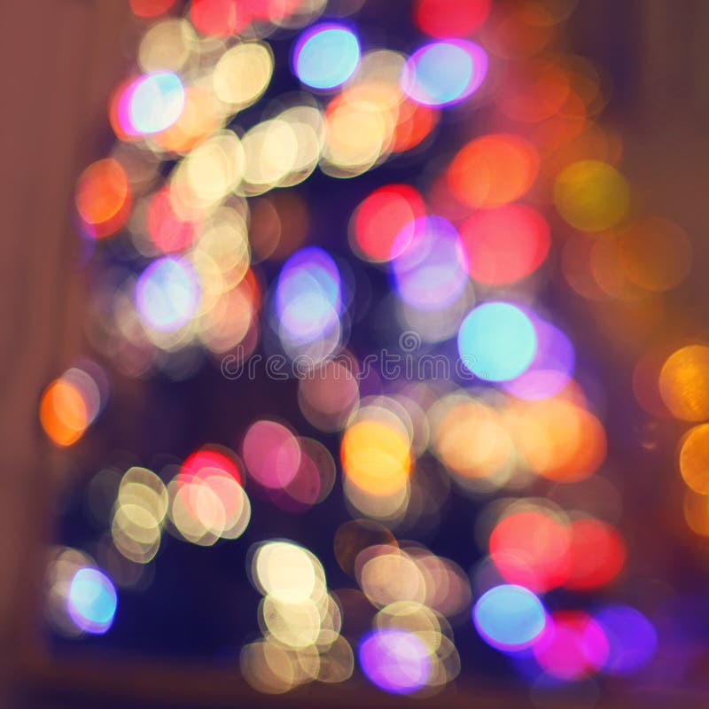 Colorful Christmas Lights Abstract Stock Photo - Image of comfort ...