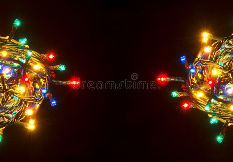 Colorful christmas lights stock photo. Image of lamp - 83555356