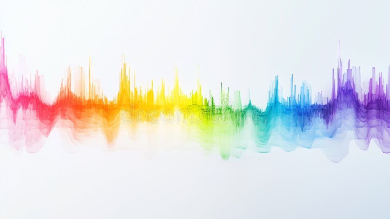 Colorful Chromatogram Illustrating Diverse Chemical Compositions and ...