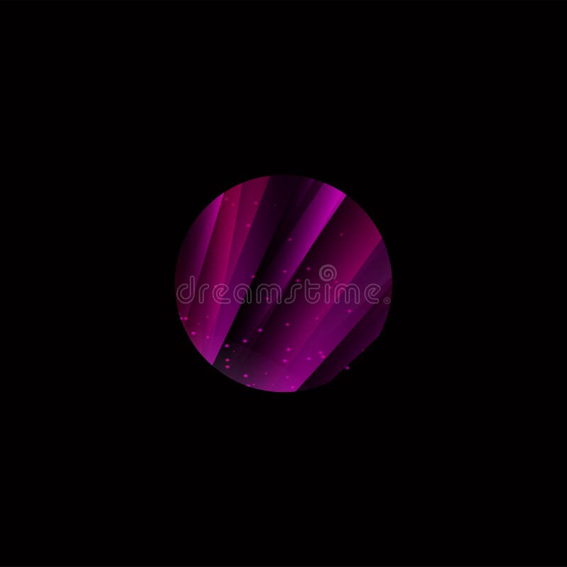 Colorful Circle Abstract Colorful Structure Logo with Lines Set. Future ...