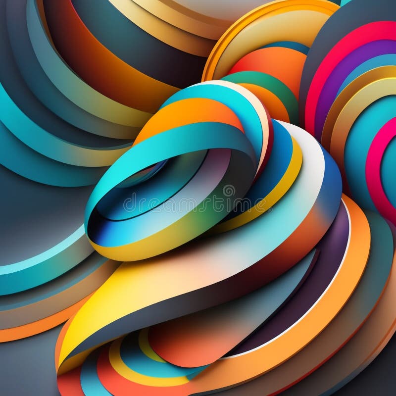 Colorful Circle with Bright Abstract Background Rainbow-colored. Stock ...