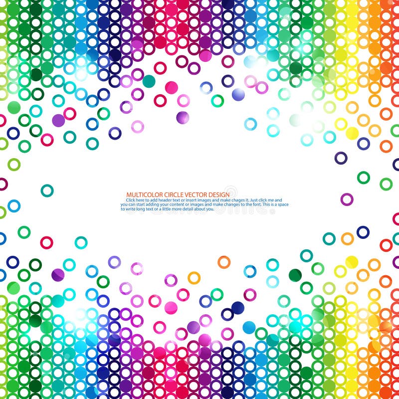 Colorful circle design stock vector. Illustration of color - 44418218