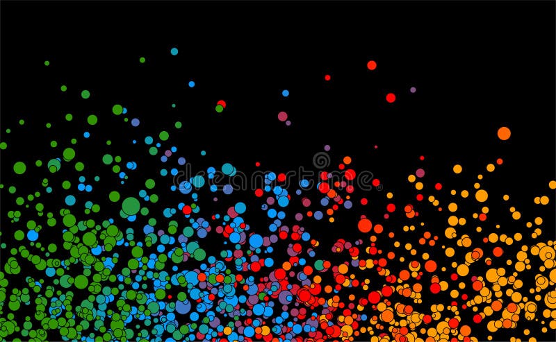 Colorful Circle Dots Abstract Tech Geometric Background Stock ...