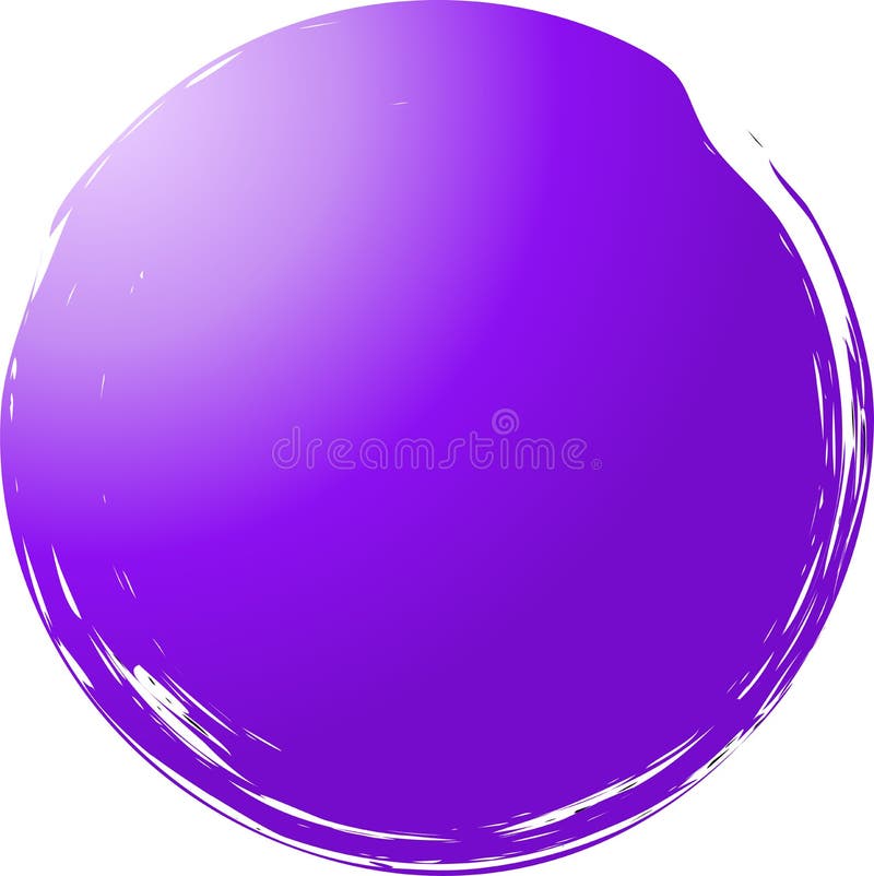 Colorful Circle Drawn with a Brushlet Stock Vector - Illustration of ...