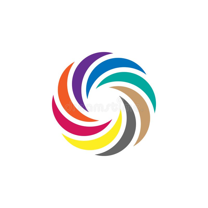 Colorful Circle Icon Graphic Design Template Vector Stock Vector ...