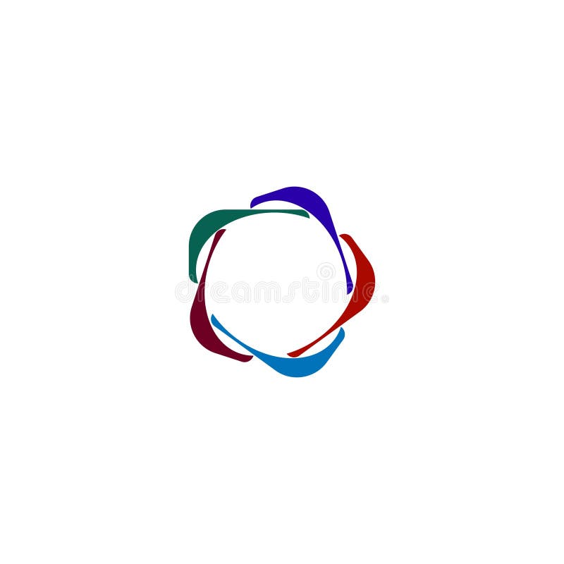 Colorful Circle Illustration Logo Stock Vector - Illustration of people ...