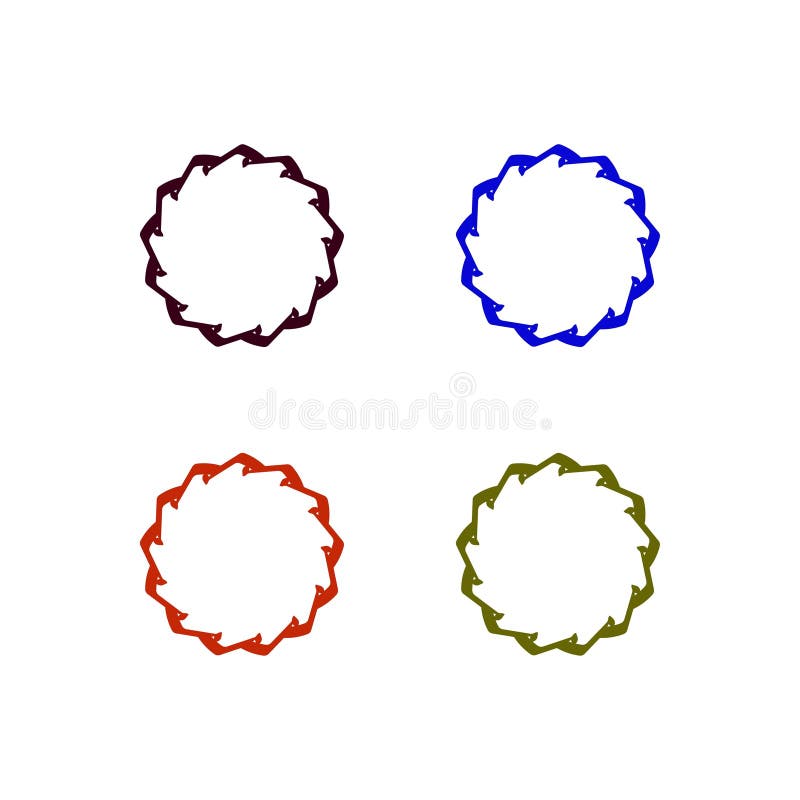 Colorful Circle Illustration Logo Stock Vector - Illustration of shadow ...
