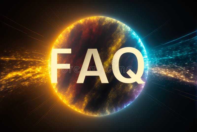 A Colorful Circle with the Letters FAQ in it. Created with Generative ...