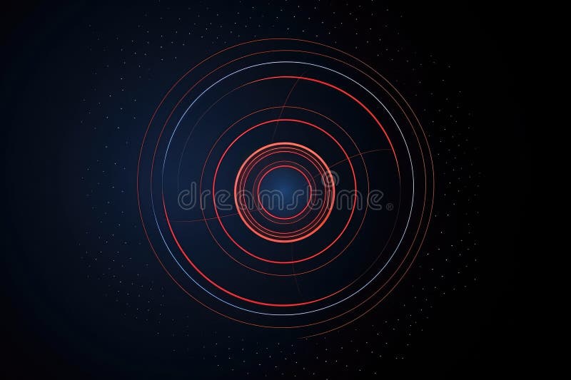 Colorful Circle Line Abstract Background. Generative AI Stock ...