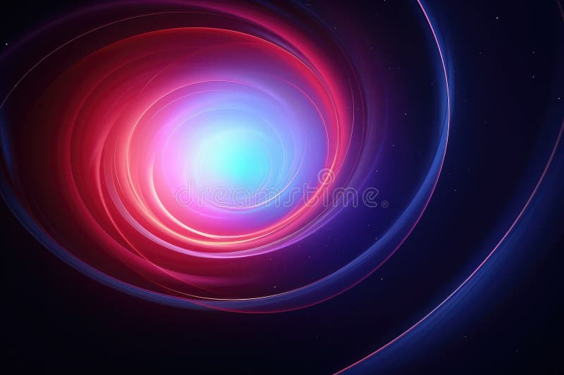 Colorful Circle Line Abstract Background. Generative AI Stock ...