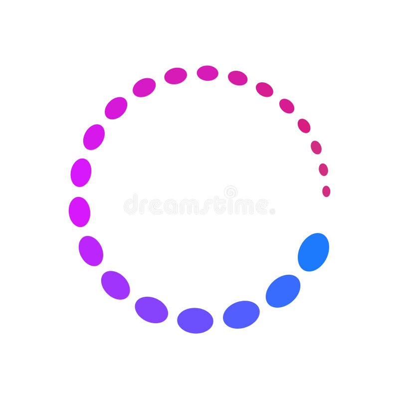 Colorful Circle Loader Icon. Symbol of Reload, Refresh, Loading ...