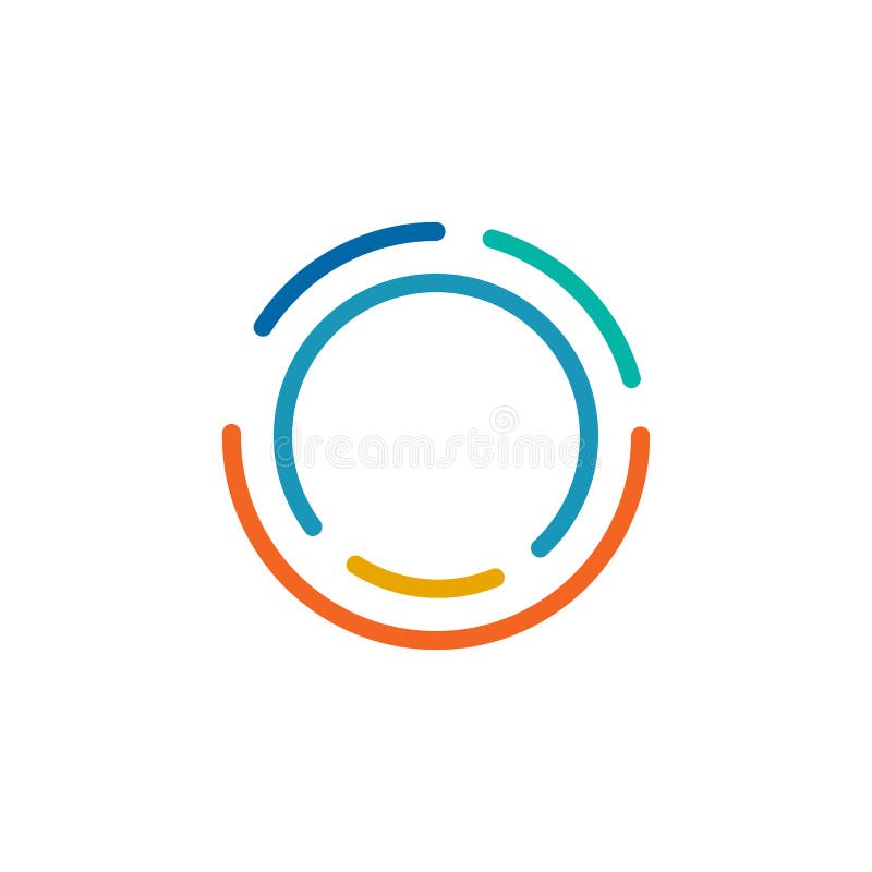 Colorful Circle Shape Icon Logo Design Stock Vector - Illustration of ...