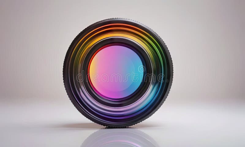A Colorful Circle is Shown in the Image, with a Reflection of the ...