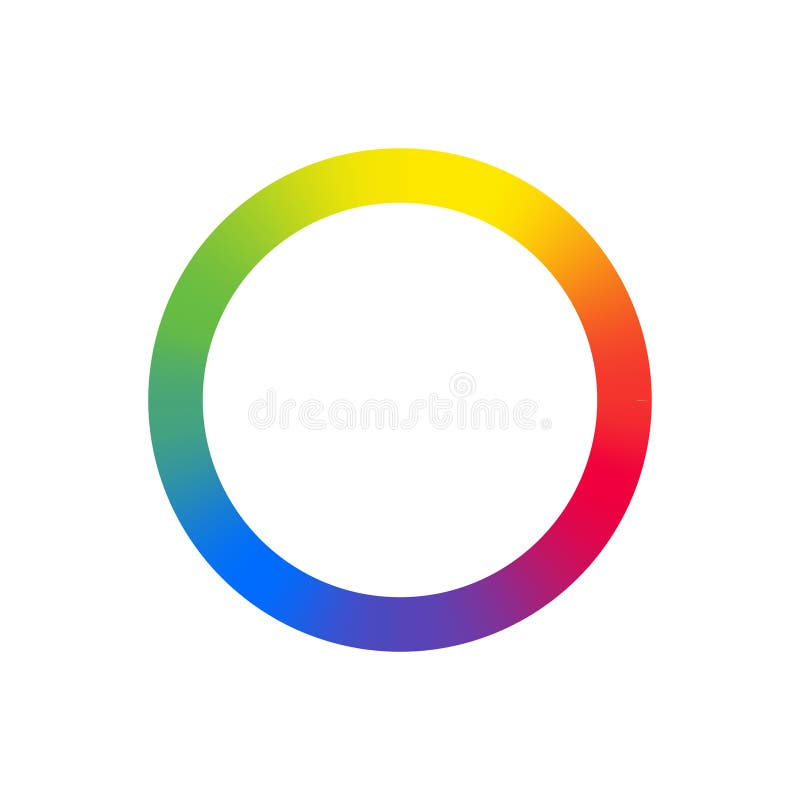 Colorful Circle Spectrum. Isolated on White Background Stock Vector ...