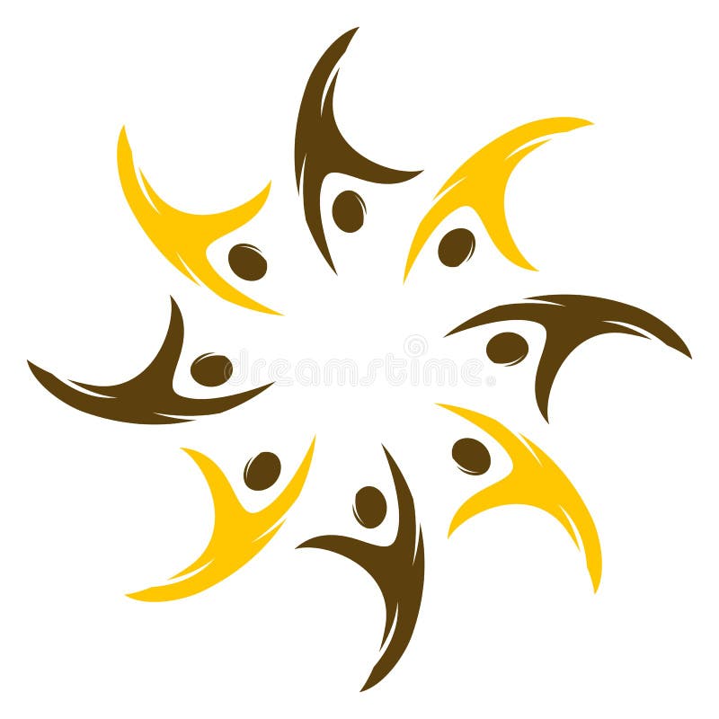 Colorful Circle United Community Logo. Stock Vector - Illustration of ...