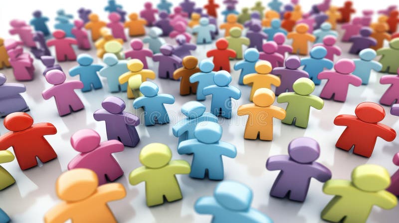 Colorful Circle of Unity, Diverse Group Symbolizing Togetherness and ...