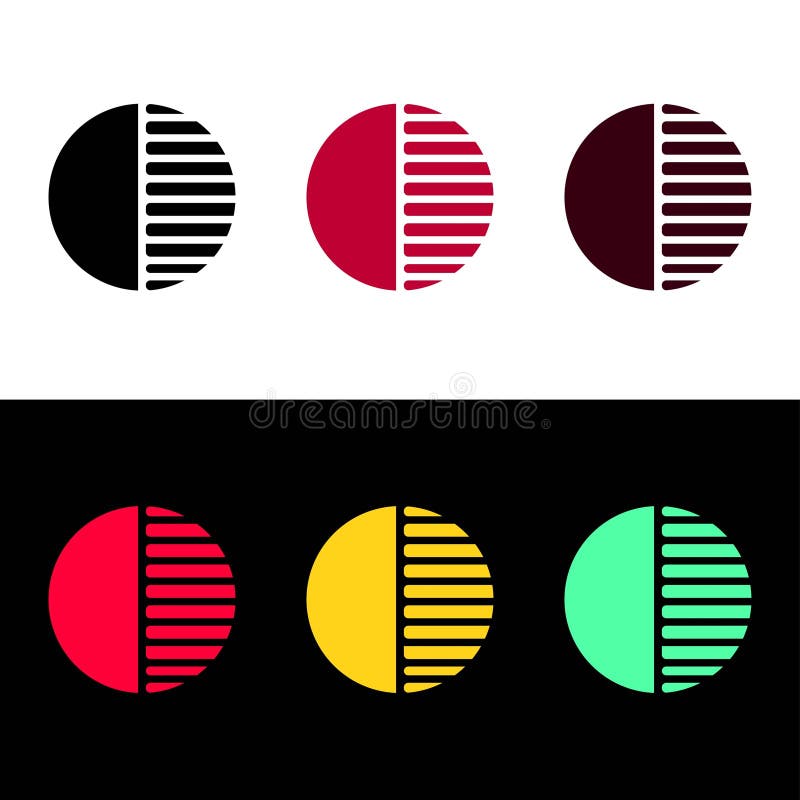 Colorful Circle Vector Logo Template Design Stock Vector - Illustration ...