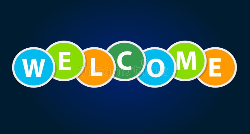 Welcome Sign Colorful Paper Notes Stock Vector - Illustration of notes ...