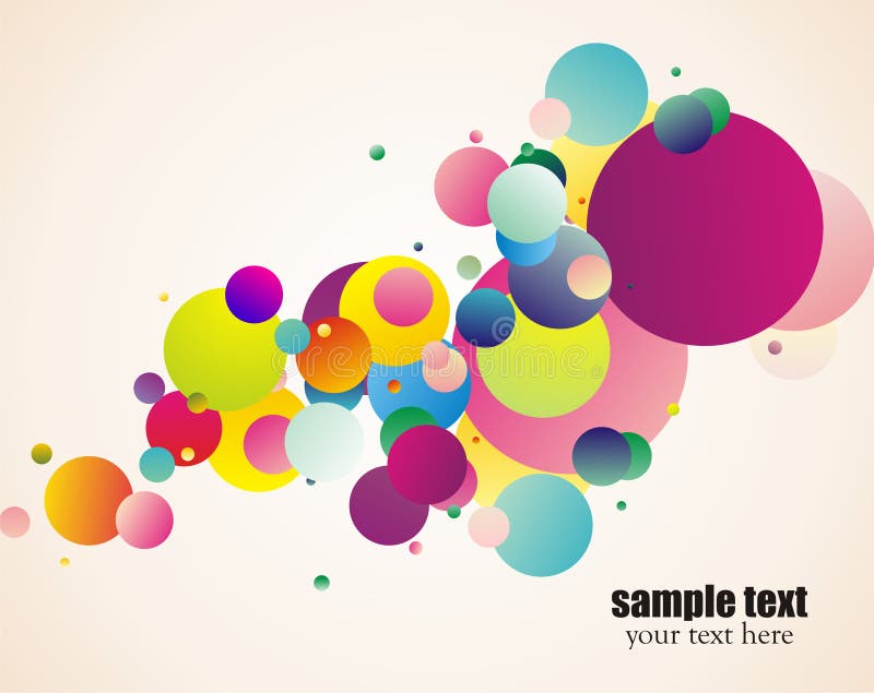Colorful circles stock vector. Illustration of bright - 14772541