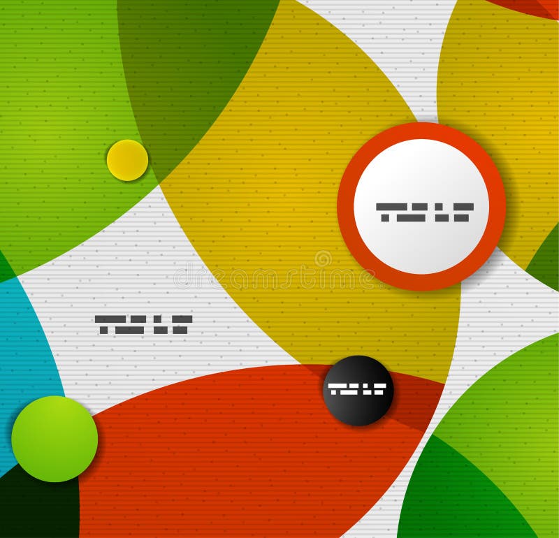 Colorful Circles Abstract Vector Design Template Stock Vector ...
