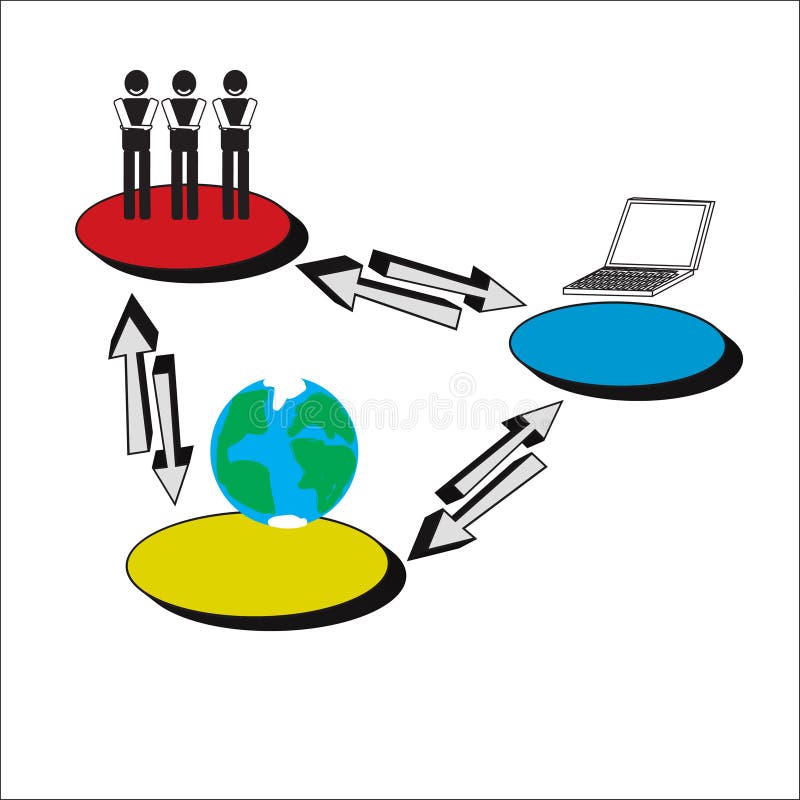 Two Way Communication Arrows Stock Illustrations – 378 Two Way ...