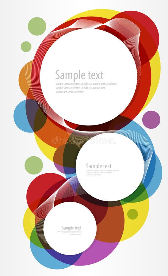 Colorful Circles Design stock vector. Illustration of design - 20893008