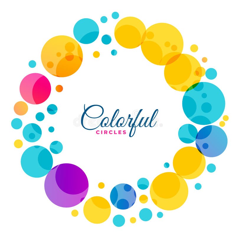 Colorful Round Shapes Abstract Background Stock Vector - Illustration ...