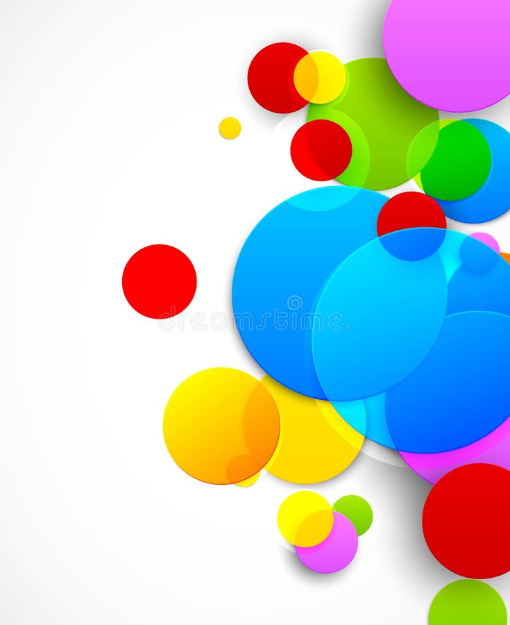 Colorful circles stock vector. Illustration of circle - 49658634
