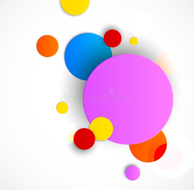 Colorful circles diagram stock vector. Illustration of abstract - 28807831