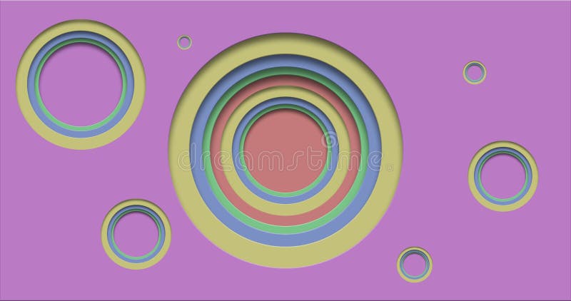 Colorful Circles for Modern Geometric Banner Design Stock Illustration ...
