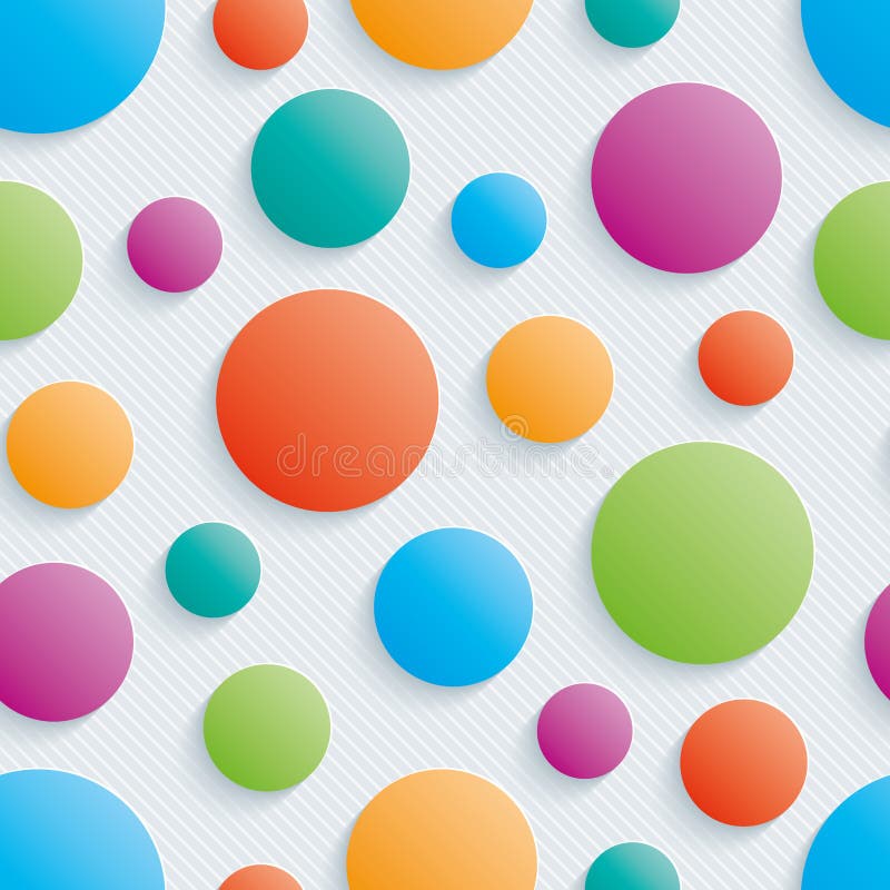Circles Graphic Seamless Background Stock Illustration - Illustration ...