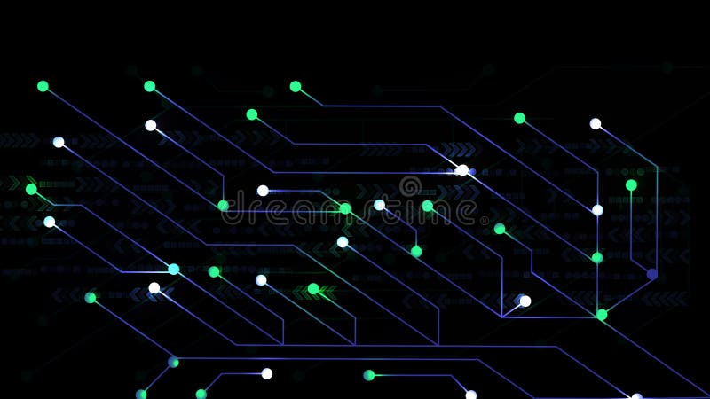 Colorful Circuit Board Pattern Internet Connection Technology ...