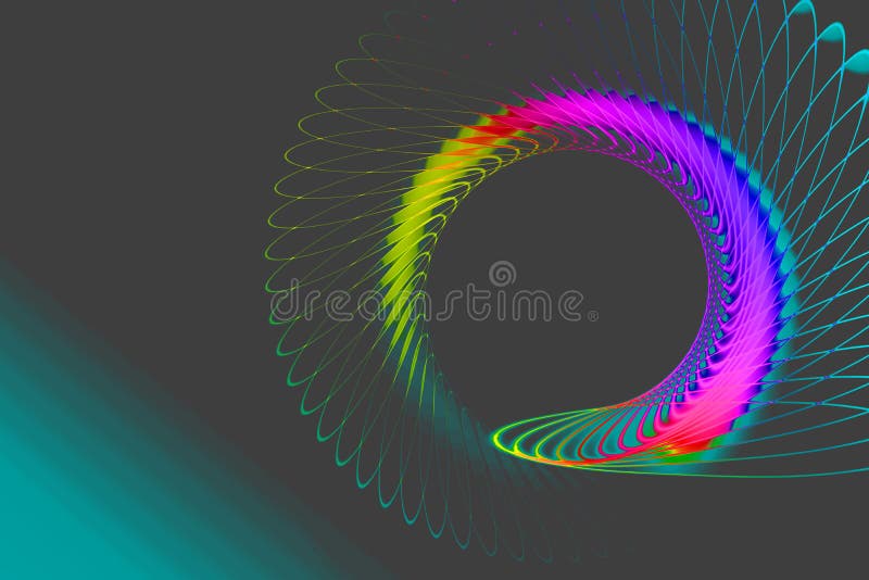 Colorful Circular Abstract Background with Circular Lines Stock ...