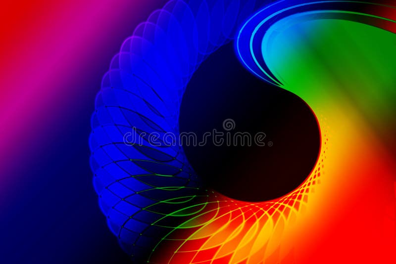 Colorful Circular Abstract Background with Circular Lines Stock Photo ...