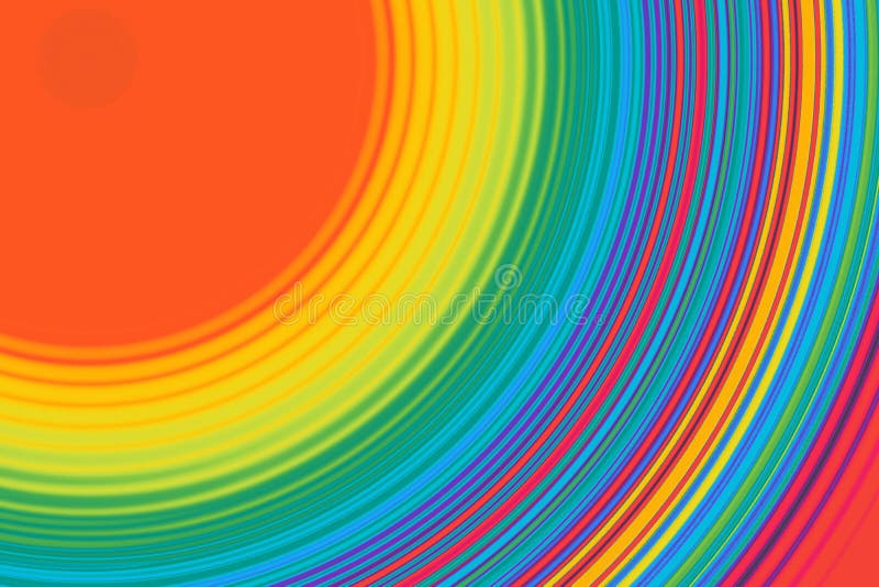 Colorful Circular Abstract Background with Circular Lines Stock ...