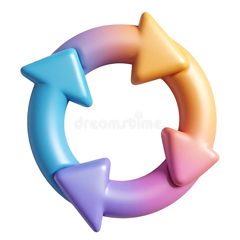 Colorful Circular Arrows Process Flowchart Cycle Diagram Stock Illustrations – 50 Colorful ...