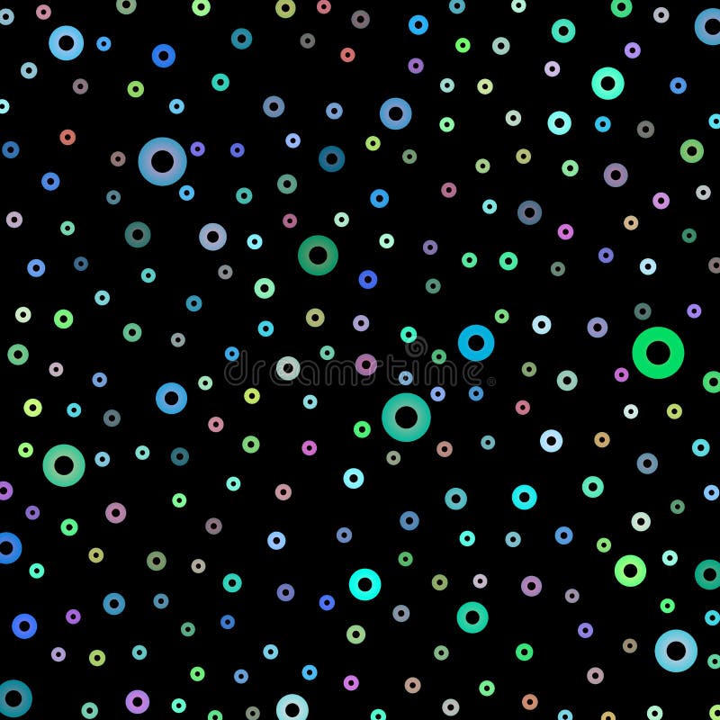 Colorful Circular Holes in Space Stock Illustration - Illustration of ...