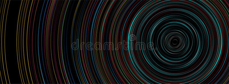 Colorful Circular Lines Concept Abstract Tech Background Stock ...
