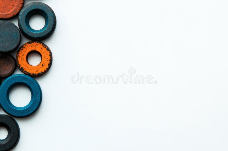 Colorful Circular Objects Arranged Artistically, Showcasing Vibrant ...