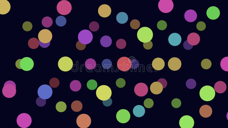 Colorful Circular Pattern of Dots on Black Background Stock Video ...