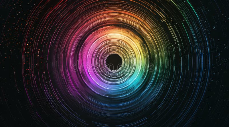 Colorful Circular Patterns with a Dark and Enigmatic Background for ...