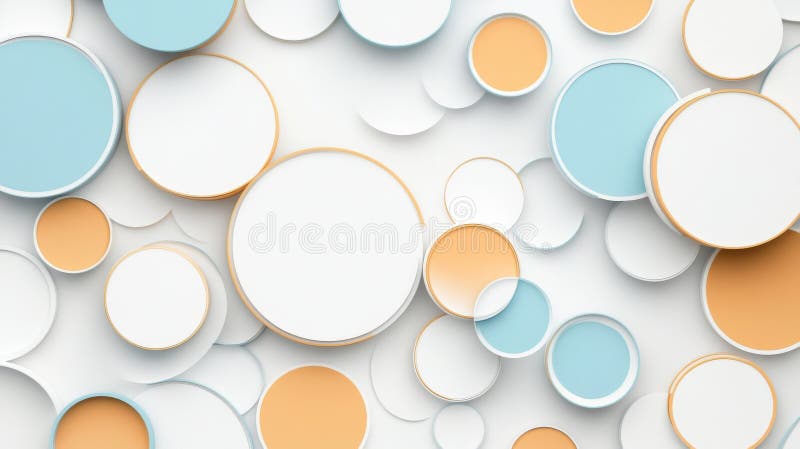 Colorful Circular Shapes Come Together in a Seamless Pattern To Create ...