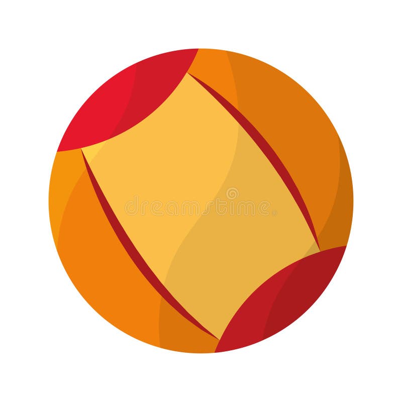 Colorful Circus Ball Toy. Vector Stock Vector - Illustration of yellow ...